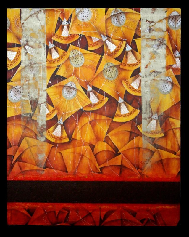 Kite design wall painting buy in Gurgaon